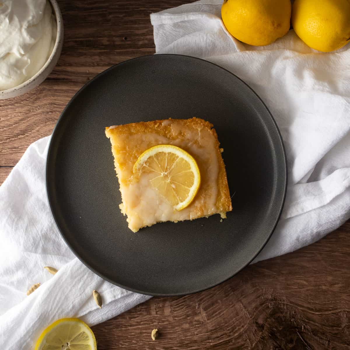 Lemon Cardamom Sheet Cake Recipe With Easy Glaze - Gracious Cooking